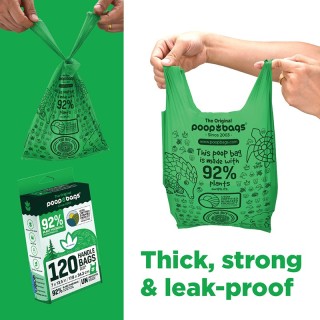 The Original Poop Bags | Plant-Based Handle Tie Bags